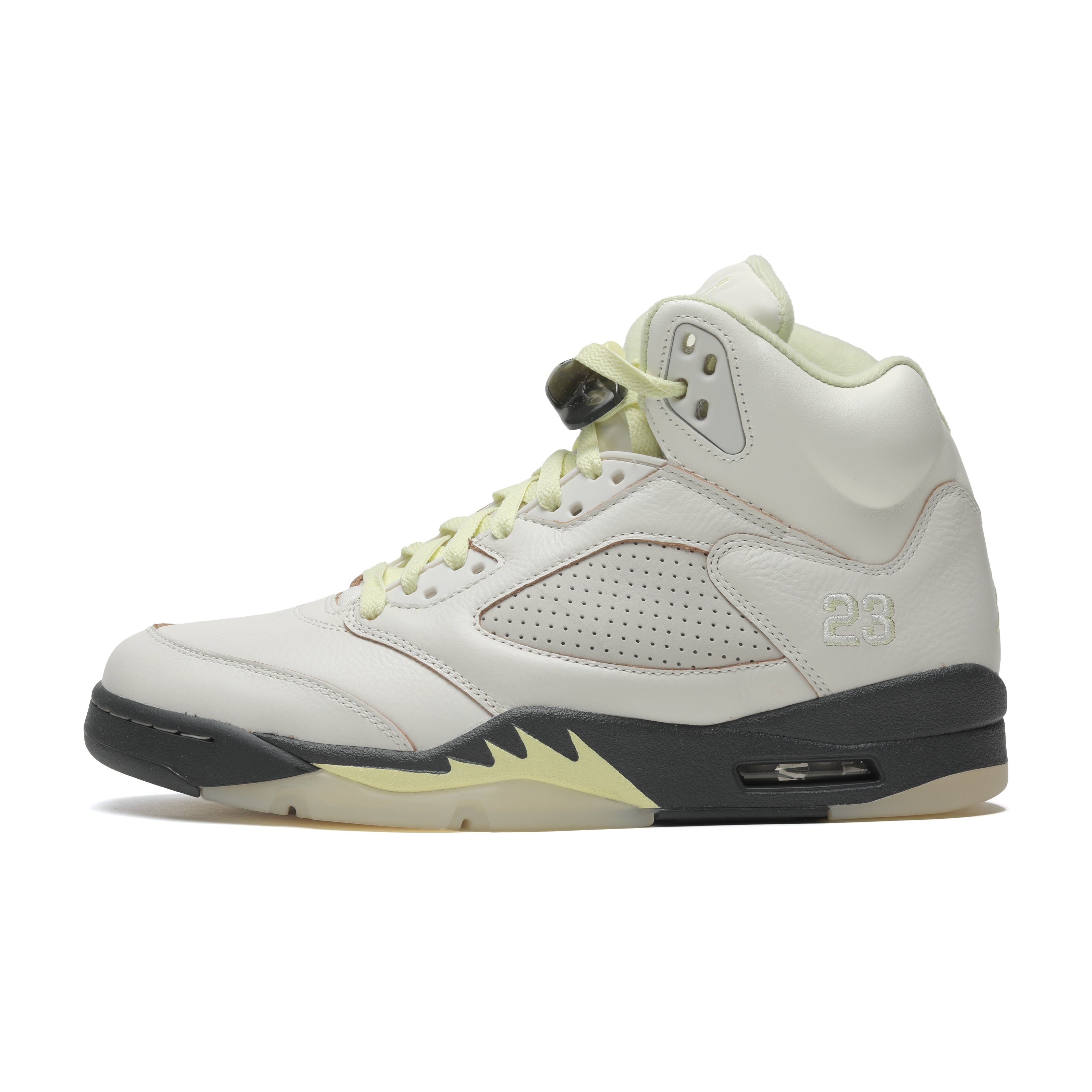[IM7592-130] Women's Air Jordan 5 Retro "Luminous Green & Sail" (Sail ...